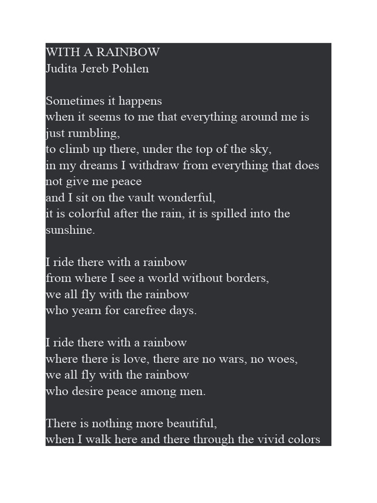 With A Rainbow | PDF