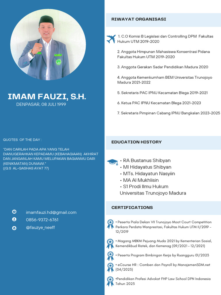 Blue Light Blue Color Blocks Flight Attendant CV 2 | PDF
