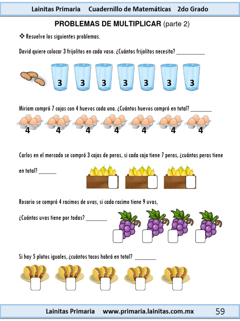 Problemas de Multiplicar | PDF