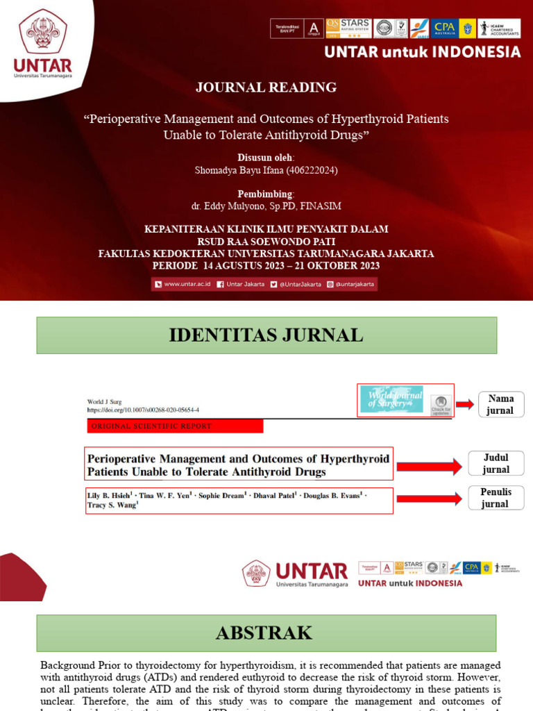 Jurding Hipertiroid-Shomadya Bayu | PDF