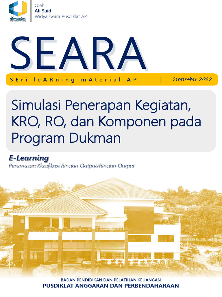 3 Simulasi Penerapan Kegiatan Ro Kro Dan Komponen Pada Program Dukman | PDF
