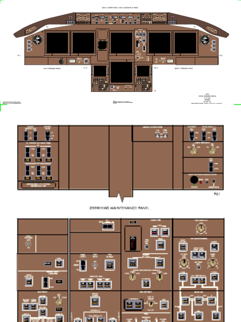 B777 Cocpit Panel | PDF