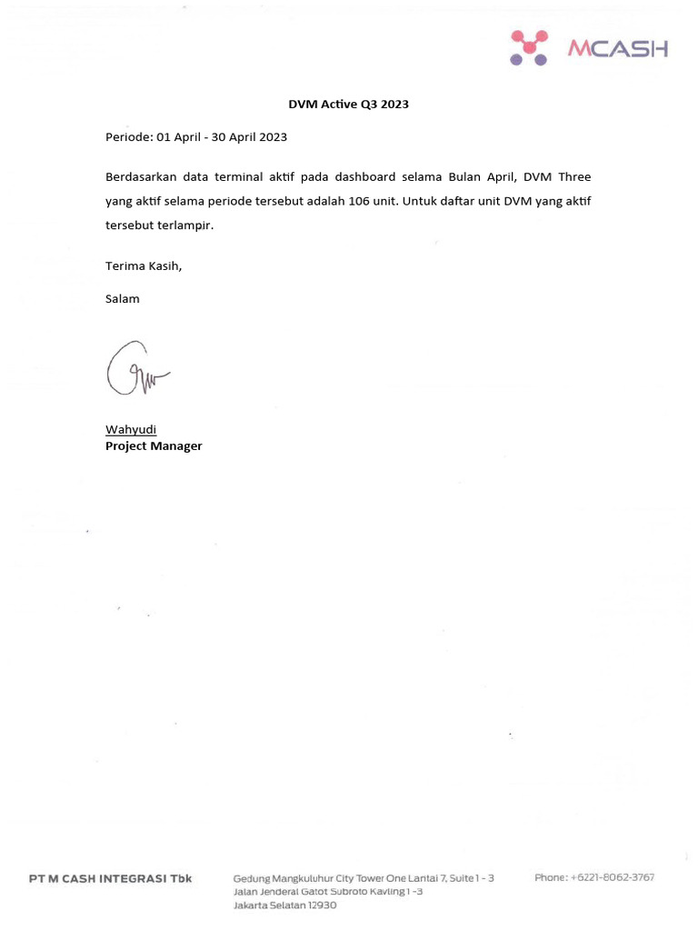 DVM Active Q3 (April) 2023 | PDF