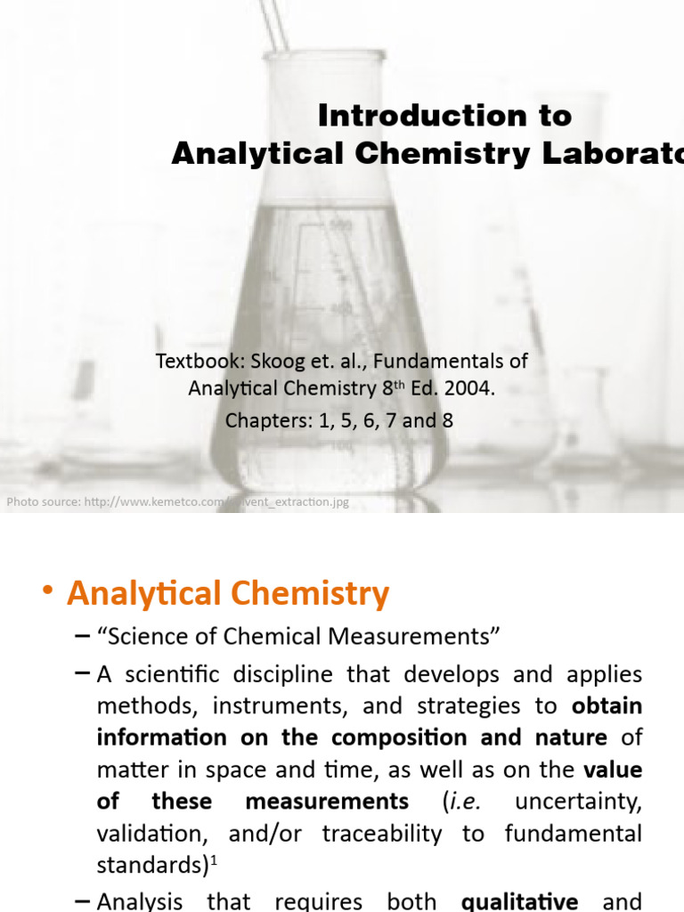 Introduction to Analytical Chemistry | PDF | Significant Figures ...