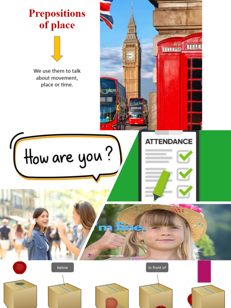 Directions and Prepositions of Place | PDF