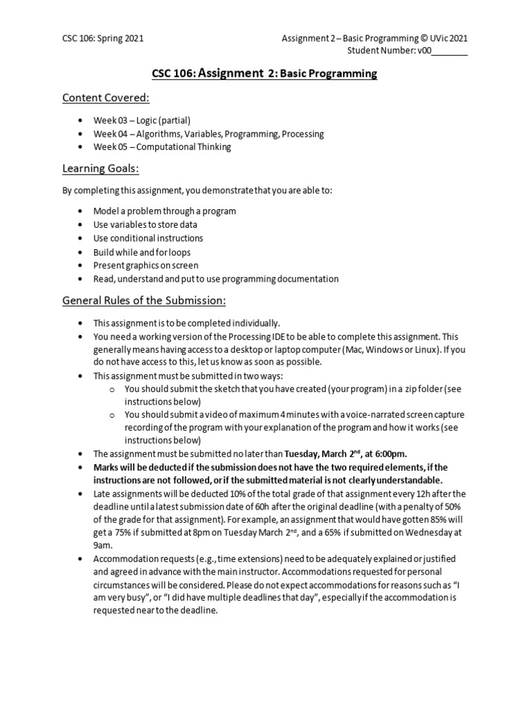 CSC Assignment 2 | PDF | Computer Program | Programming CSC Assignment 2 | PDF | Computer Program | Programming