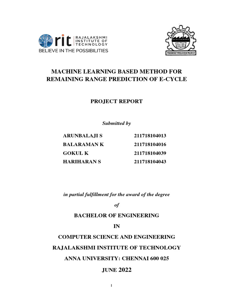 Report Fin | PDF | Machine Learning | Use Case