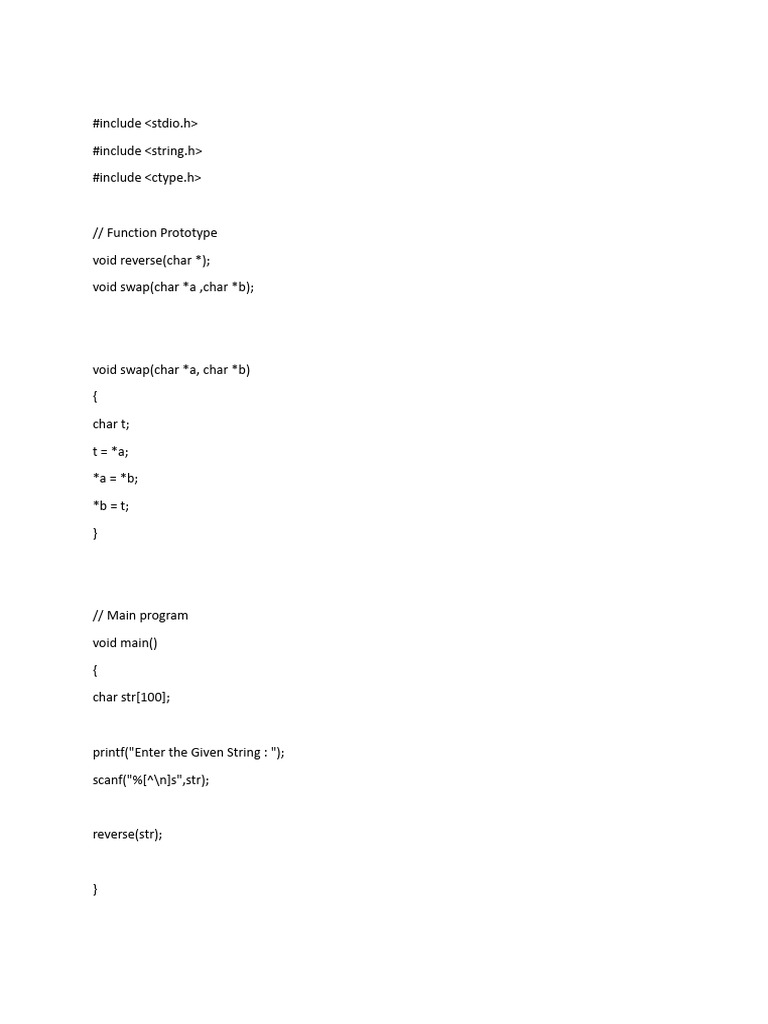 Reverse String | PDF Reverse String | PDF