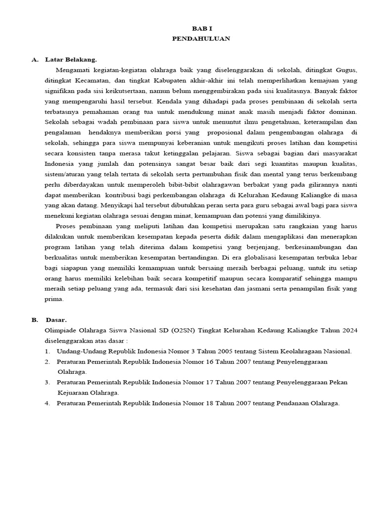 Proposal O2sn .Docx 2024.docx - Baru | PDF | Olahraga & Rekreasi