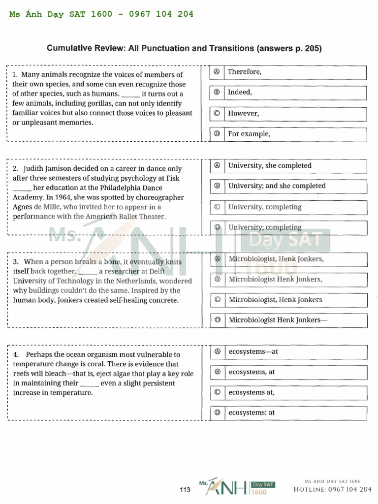 Cumulative Review Ex Erica Pdf Moon Mars