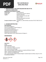 Safety Data Sheet - Distilled Water | PDF | Dangerous Goods | Toxicity