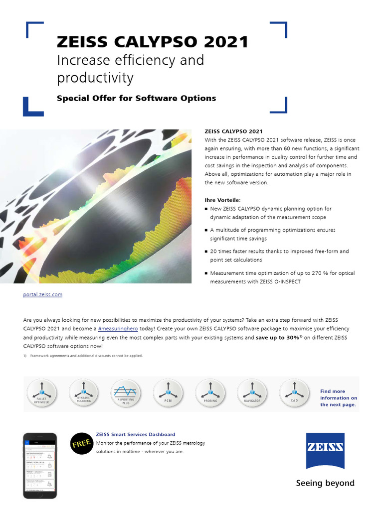 ZEISS CALYPSO 2021 Flyer Action Software Options EN | PDF ...