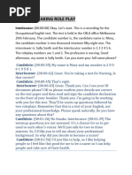 OET Speaking - Role Play Cards | PDF