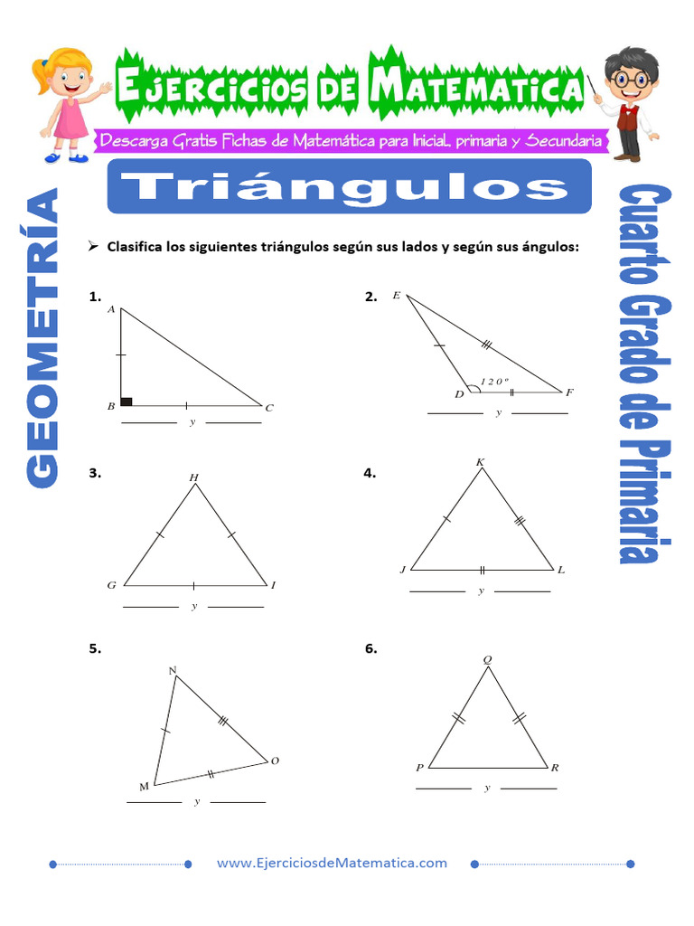 Ejercicios de Triangulos para Cuarto de Primaria | PDF | Ajedrez