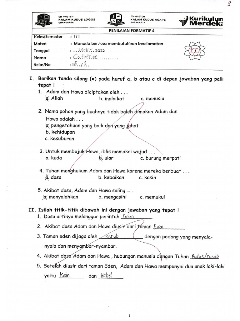 Religion Grade 1 | PDF