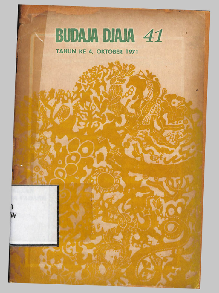 Majalah Budaya Jaya 41-Oktober-1971 | PDF