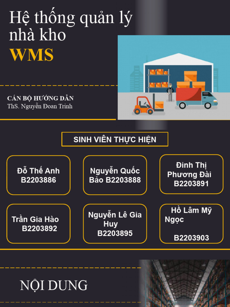 01 - He Thong Quan Ly Nha Kho - WMS | PDF