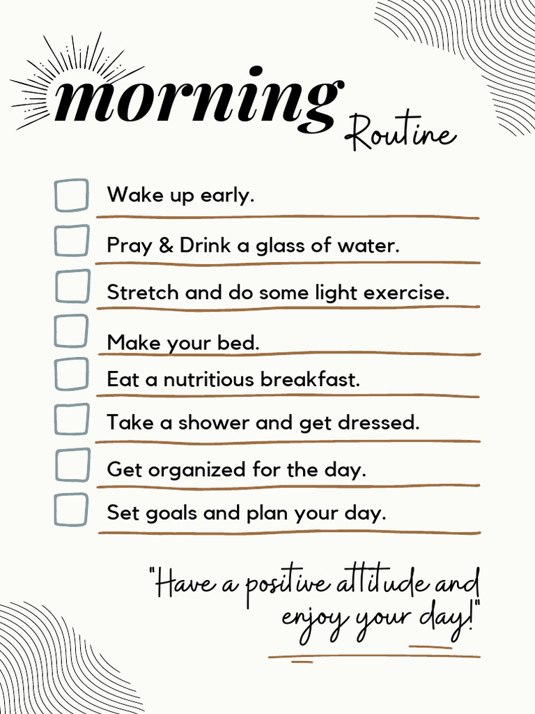 Morning Routine | PDF