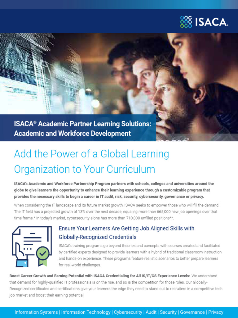 ISACA Academic Brochure | PDF | Business
