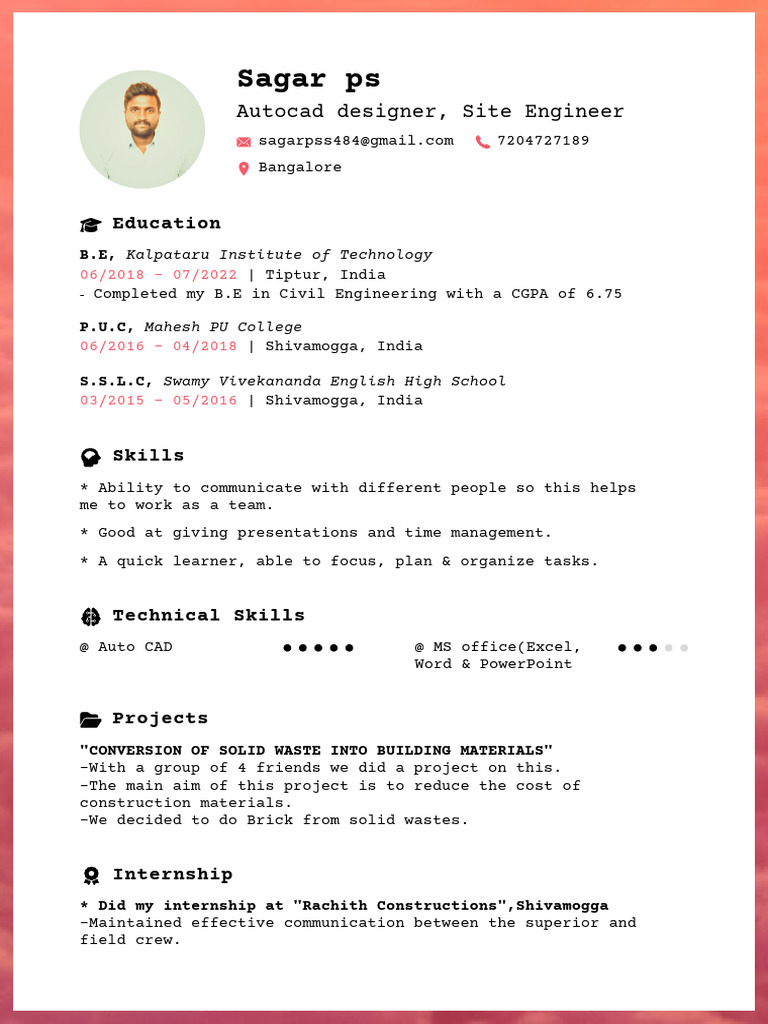 Sagar P S FlowCV Resume 20240103 | PDF | Cognition | Learning