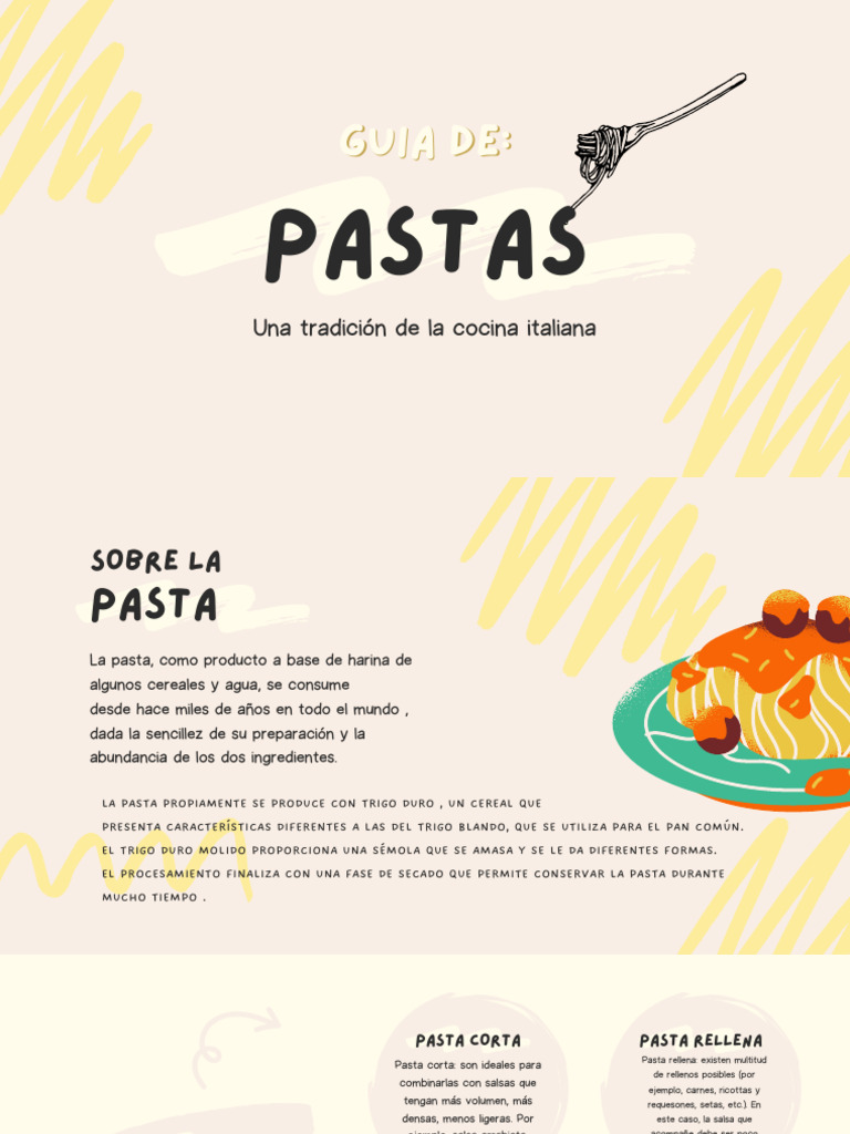 Presentación Estrategia de Marketing Moderno Amarillo | PDF | Pasta ...