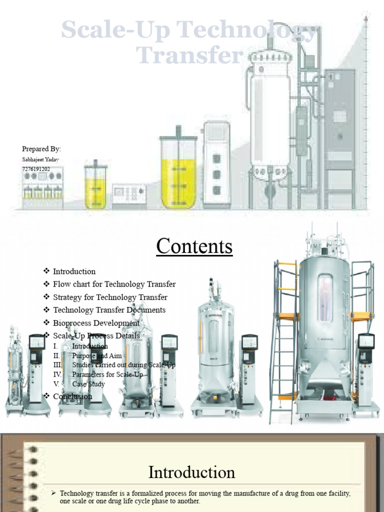 Scale-Up Technology Transfer | PDF