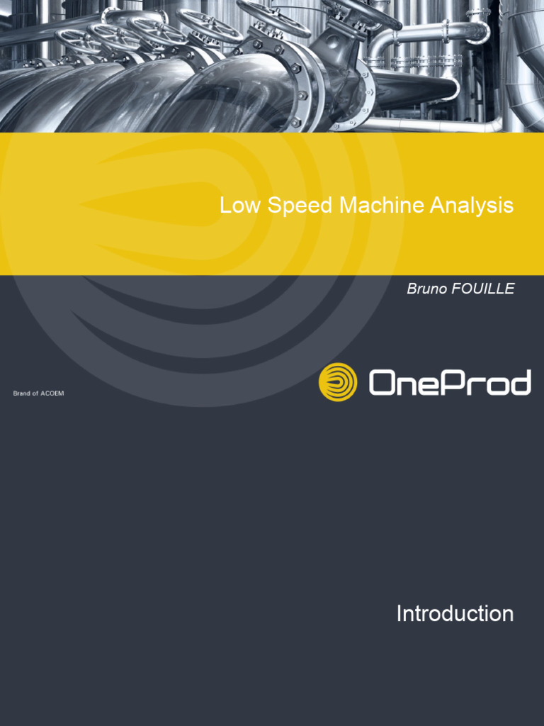 Low Speed Machine Vibration Analysis | PDF