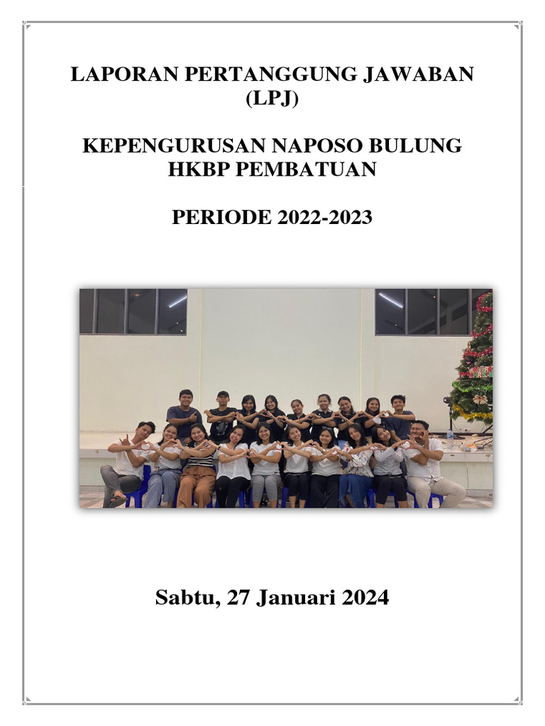 LPJ BPH Inti Naposo 2022-2023 HKBP Pembatuan | PDF | Teknologi & Rekayasa
