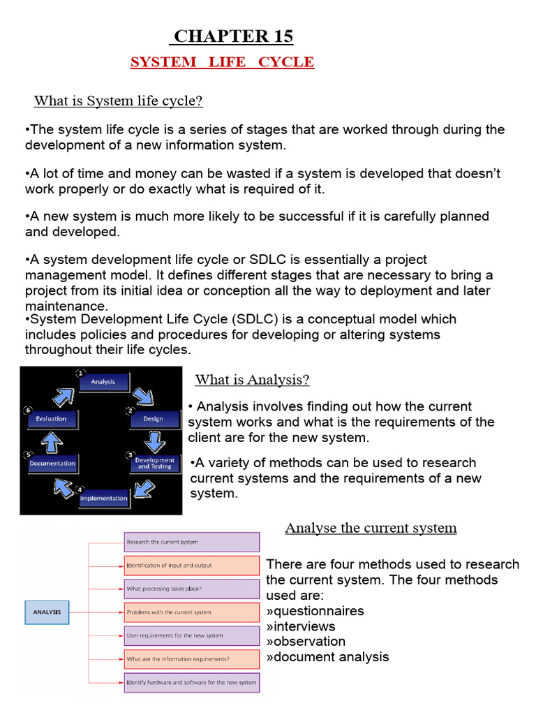Understanding System Life Cycle Stages | PDF | Career & Growth