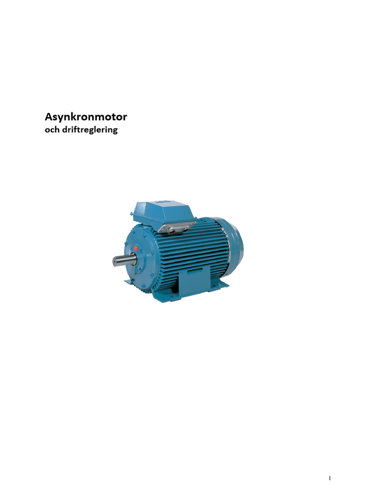Asynkronmotor Och Driftreglering Inför Prov | PDF