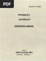 Tokimec PR 6000 | PDF | Steering | Rudder