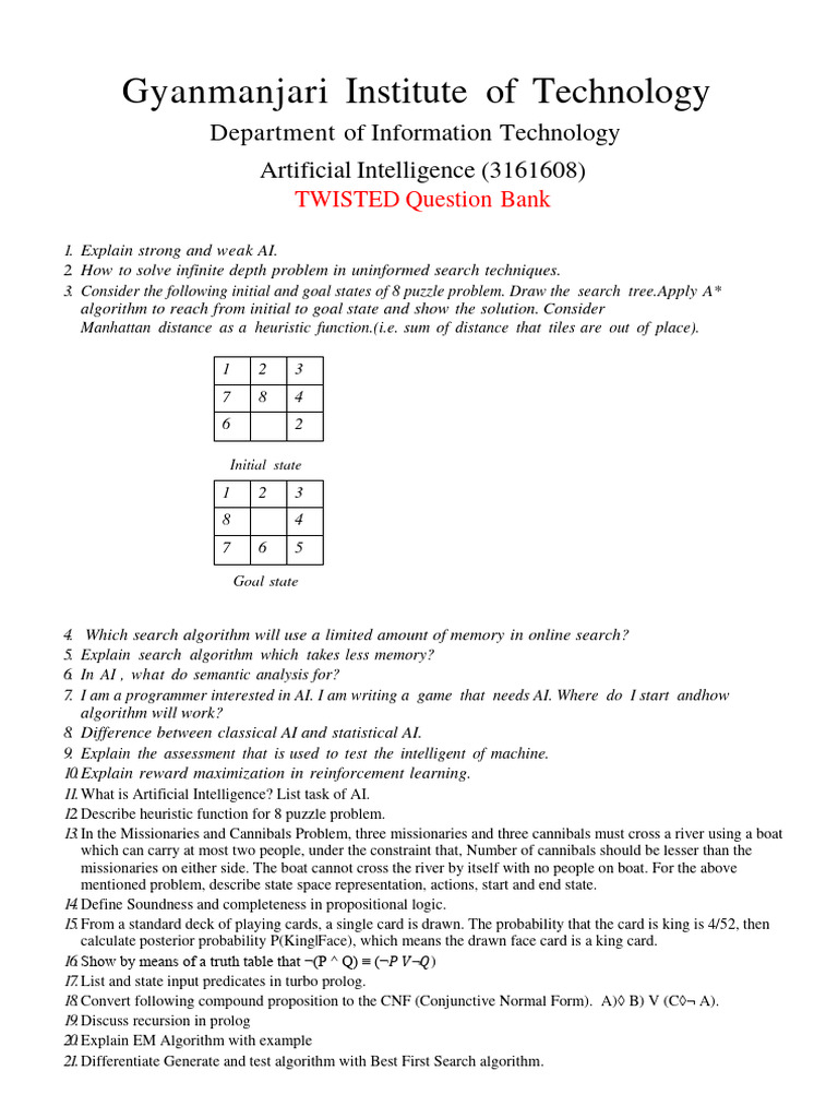 A* Solutions for 8-Puzzle Problem | PDF | Artificial Intelligence ...