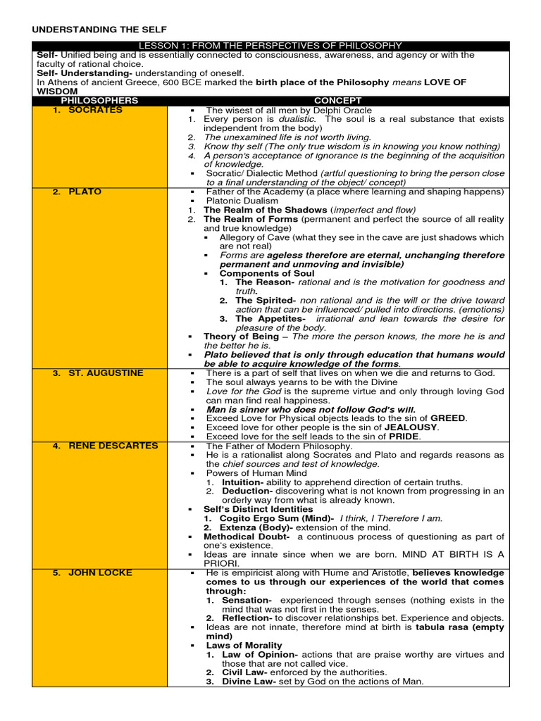 Understanding The Self | Download Free PDF | Id | Mind