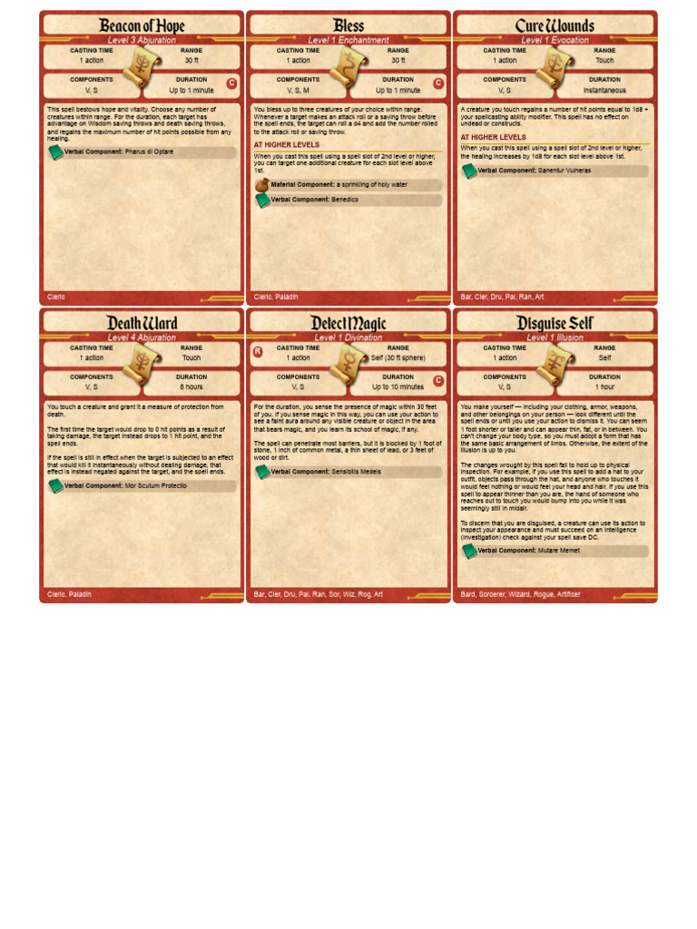 Life Domain Cards | PDF