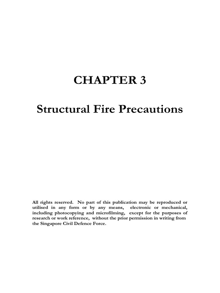 Chapter 3 - Structural Fire Precautions | PDF | Wall | Building Engineering