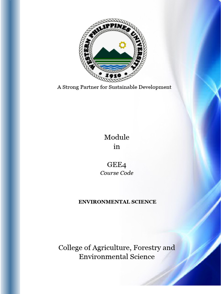 Module 5 GEE 4 | PDF | Sustainability | Life Expectancy