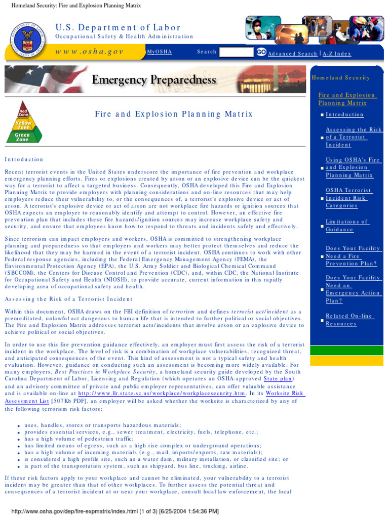 U.S. Department of Labor: WWW - Osha.gov | PDF | Occupational Safety ...