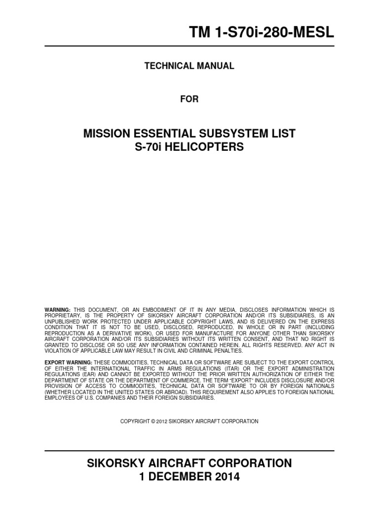 TM 1-S70i-280-MESL | PDF | Business | Technology & Engineering