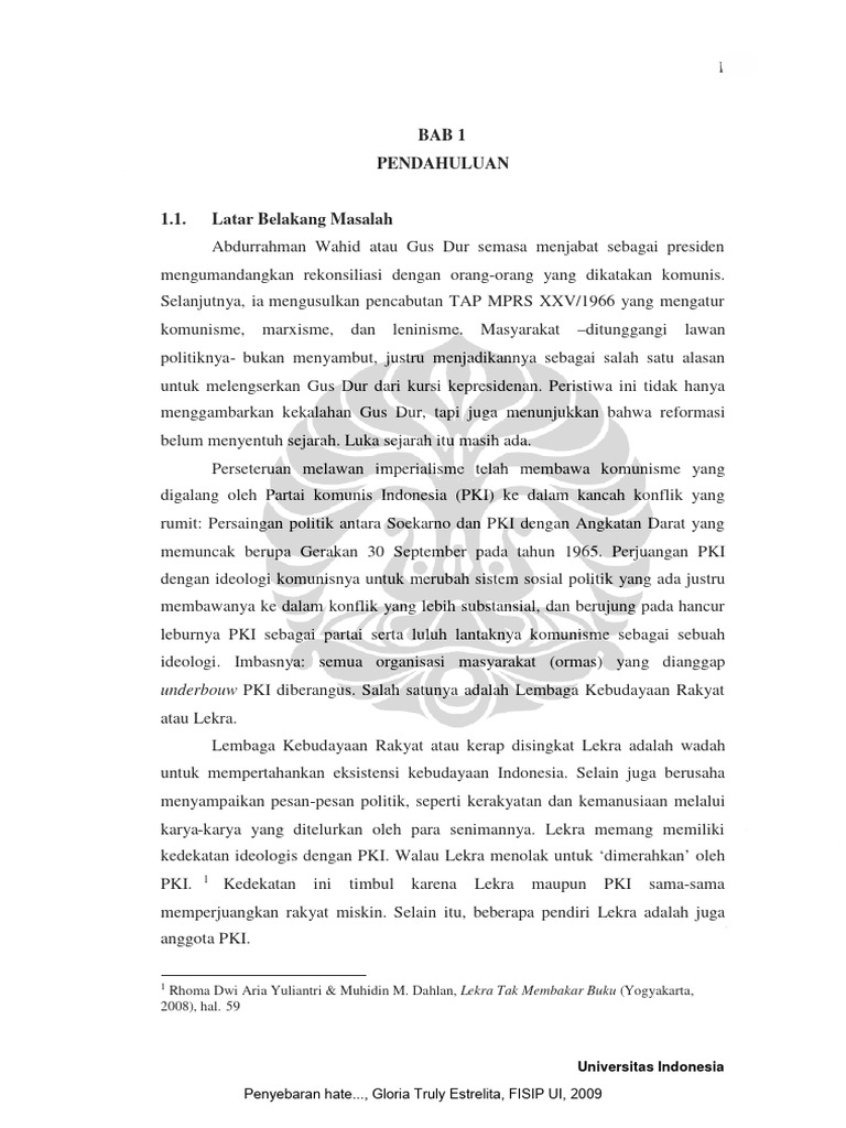 Stigma Lekra dan Pengaruh Orde Baru | PDF