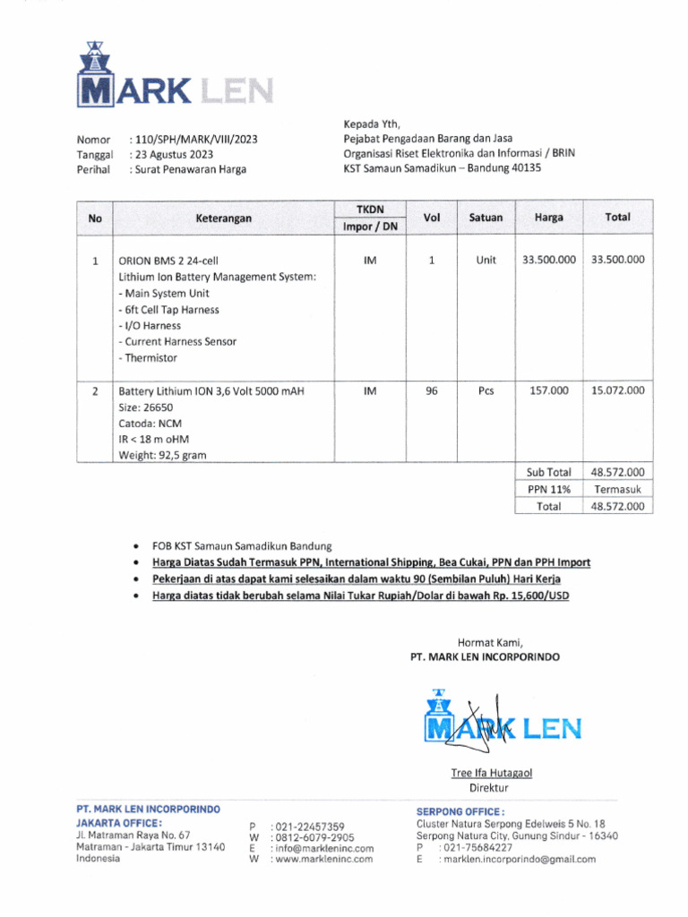 SPH 110 PT Mark Len | PDF