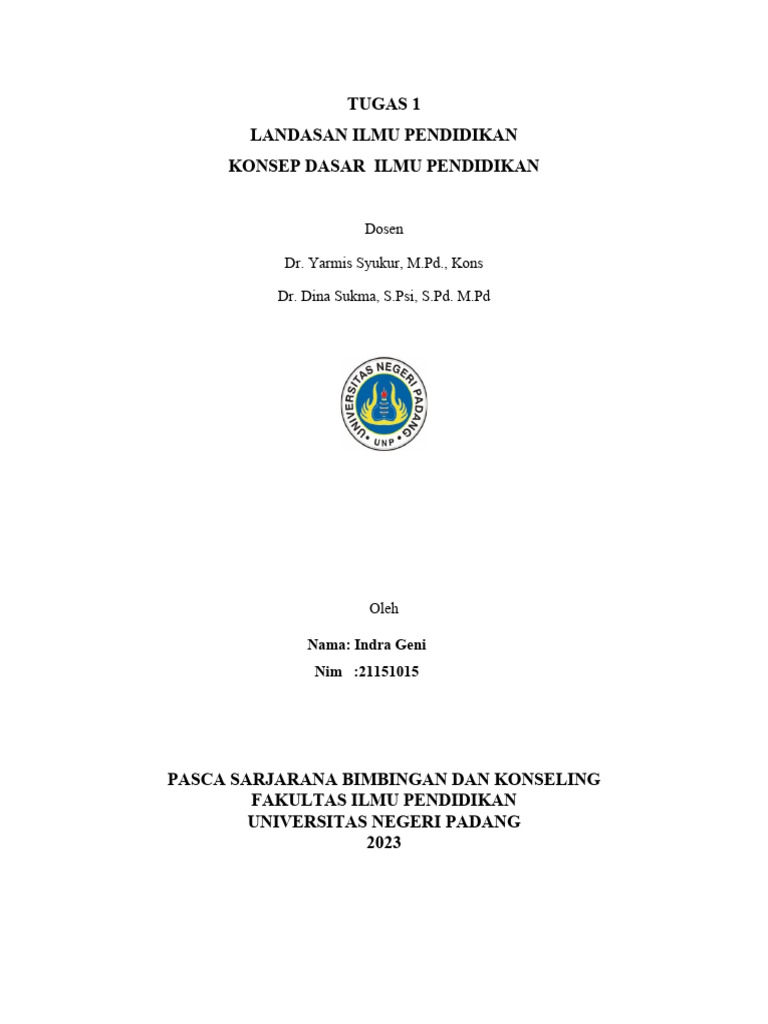 Indra Geni - Tugas 1 - LIP | PDF | Karier & Perkembangan | Ilmu Sosial