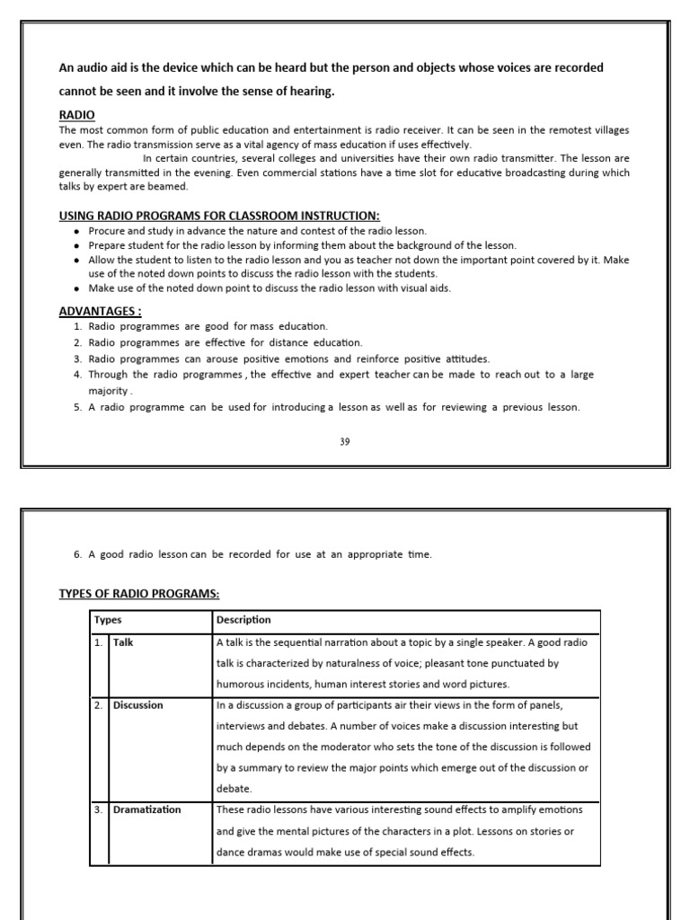 3RD Part Av Aids | PDF | Radio | Tape Recorder