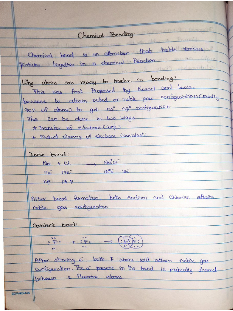 Chemical Bonding | PDF