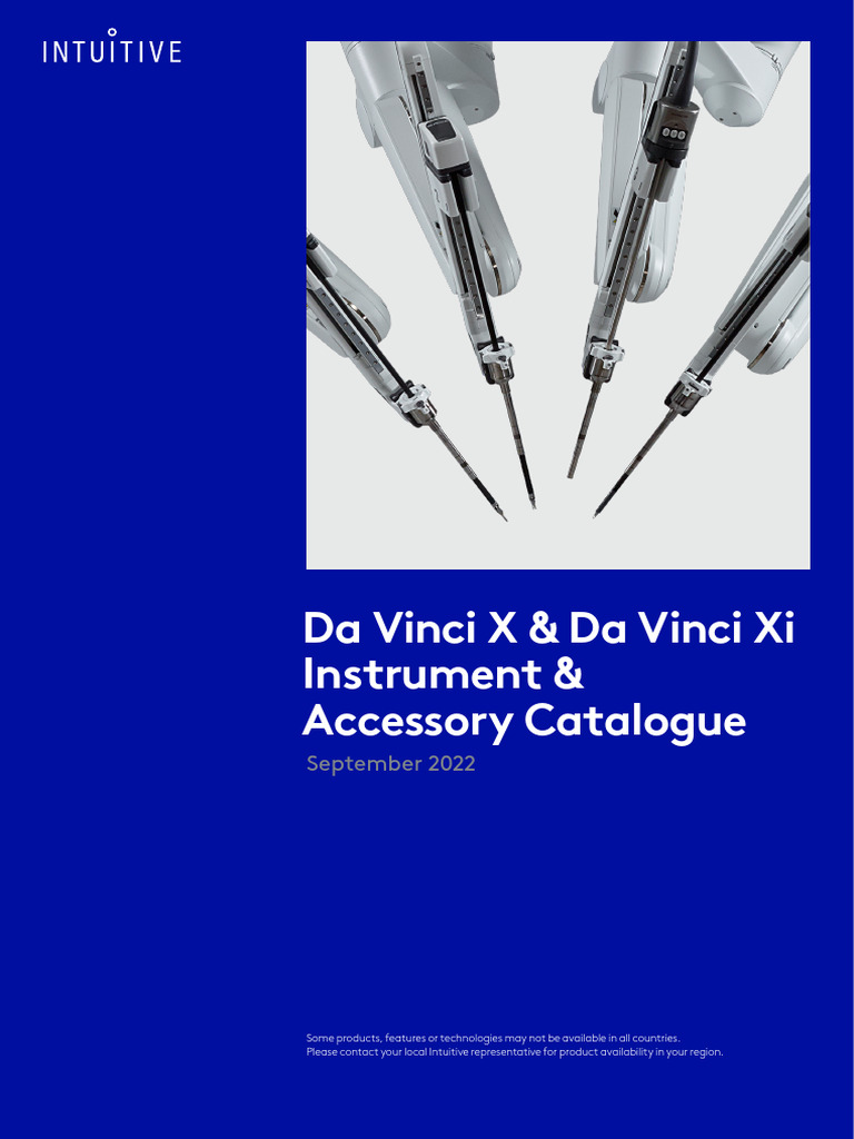 Da Vinci X & Xi Instrument Catalogue 2022 | PDF | Equipment
