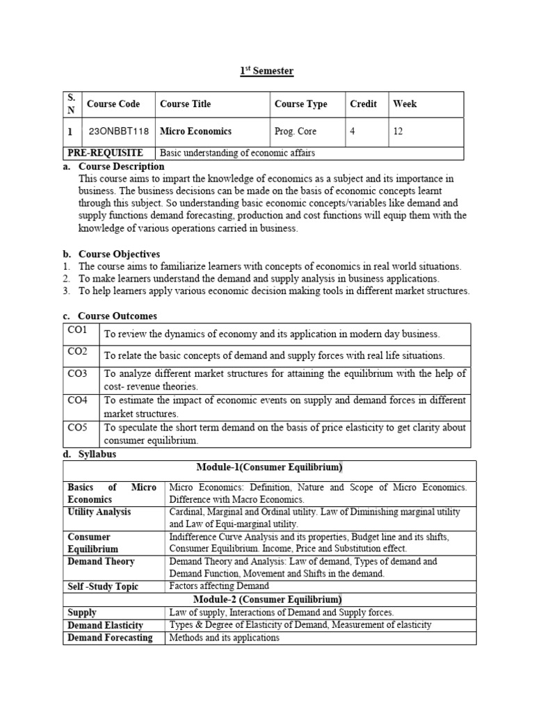 Micro Eco | PDF | Demand | Microeconomics