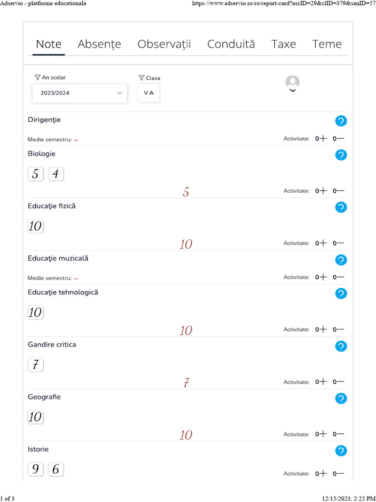 Adservio Report Card Overview | PDF