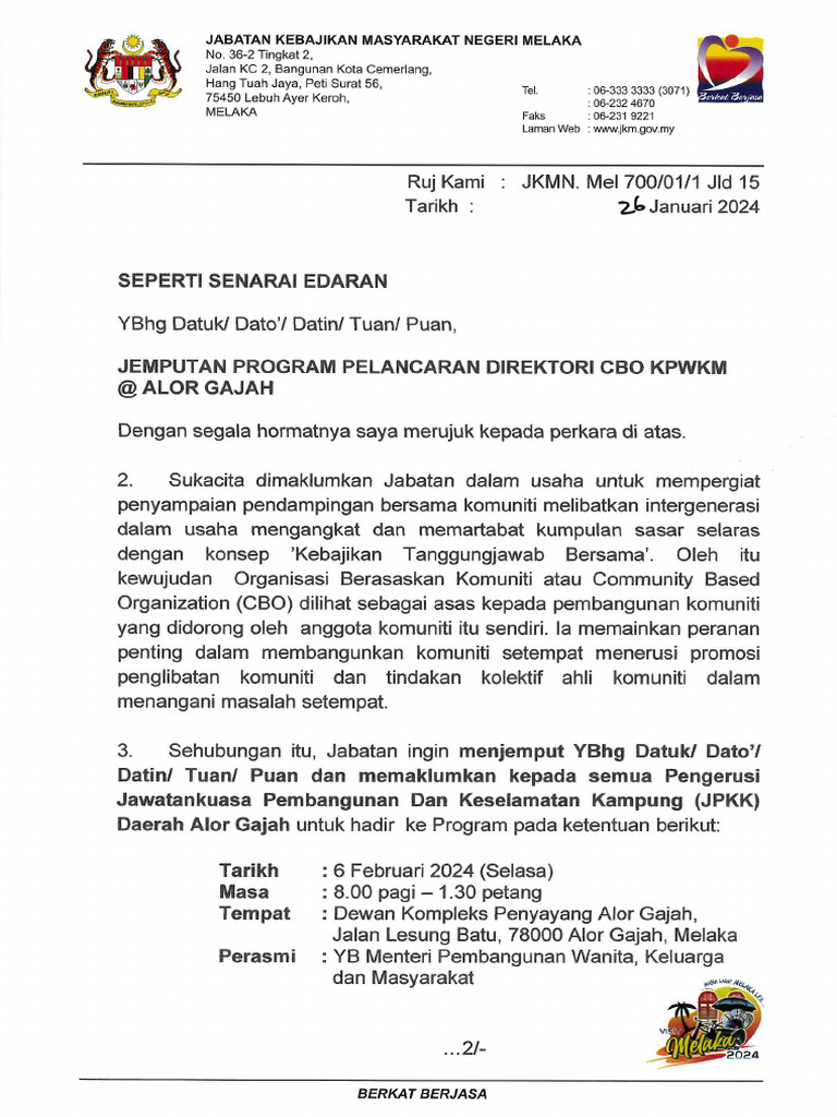 Jabatan Kebajikan Masyarakat | PDF