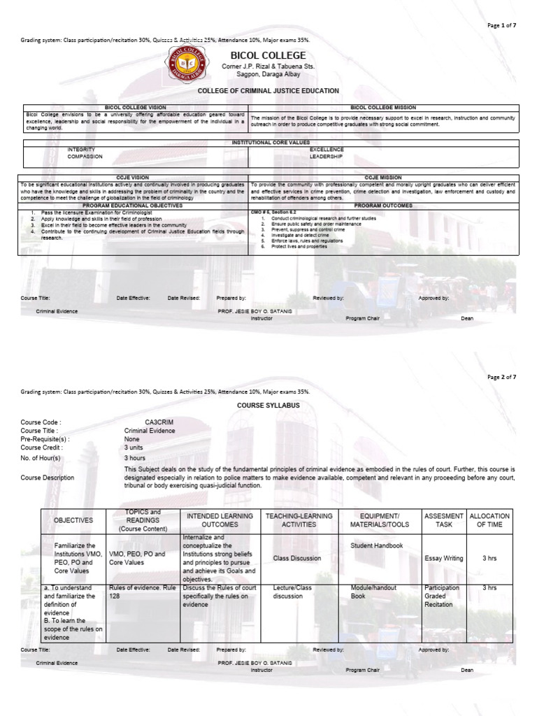 Criminal Evidence NEW TEMPLATE 2024 | PDF | Criminology | Crimes