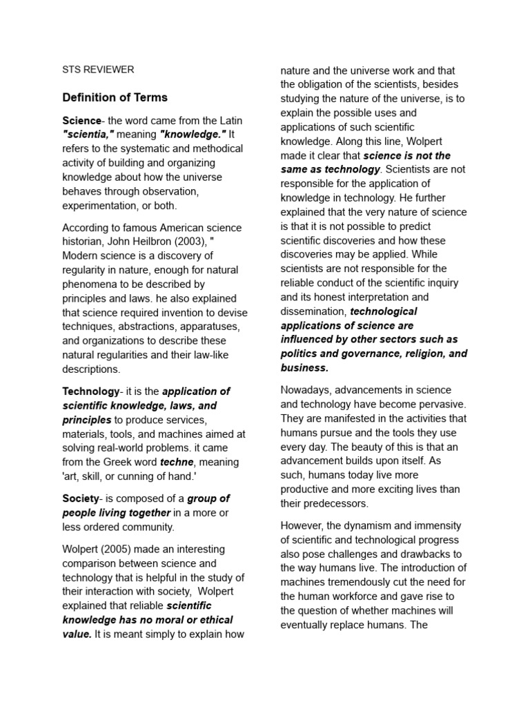 STS Reviewer | PDF | Heliocentrism | Science