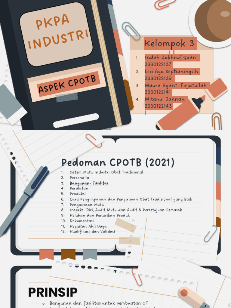 Tugas Cpotb Kelompok 3a Fasilitas Dan Bangunan Pdf